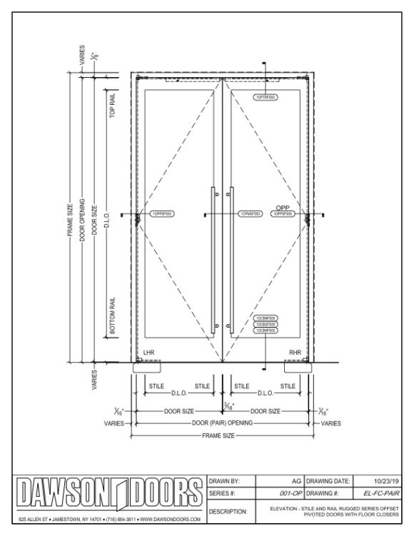 DAWSON Architectural Technical Specifications